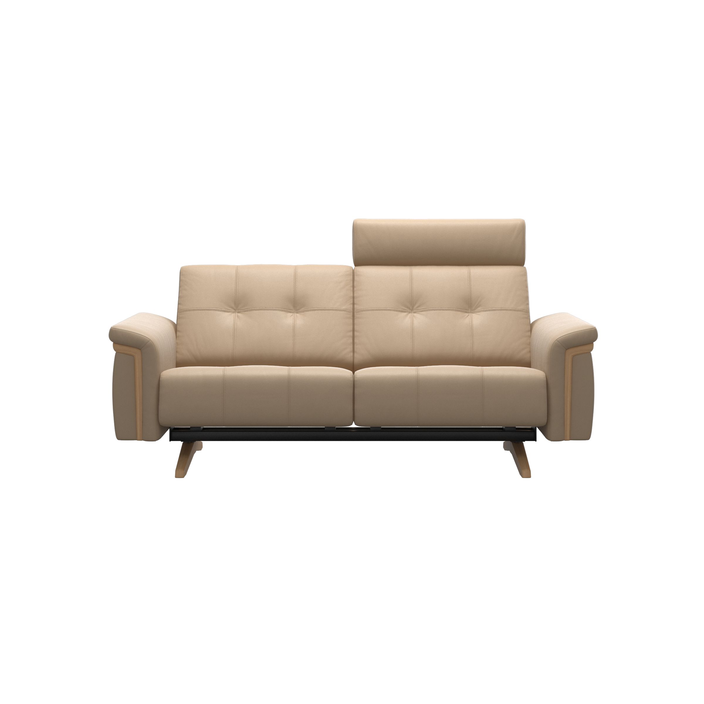 Stressless® Ella Wood 2 seater with 1 headrest | Ella Wood