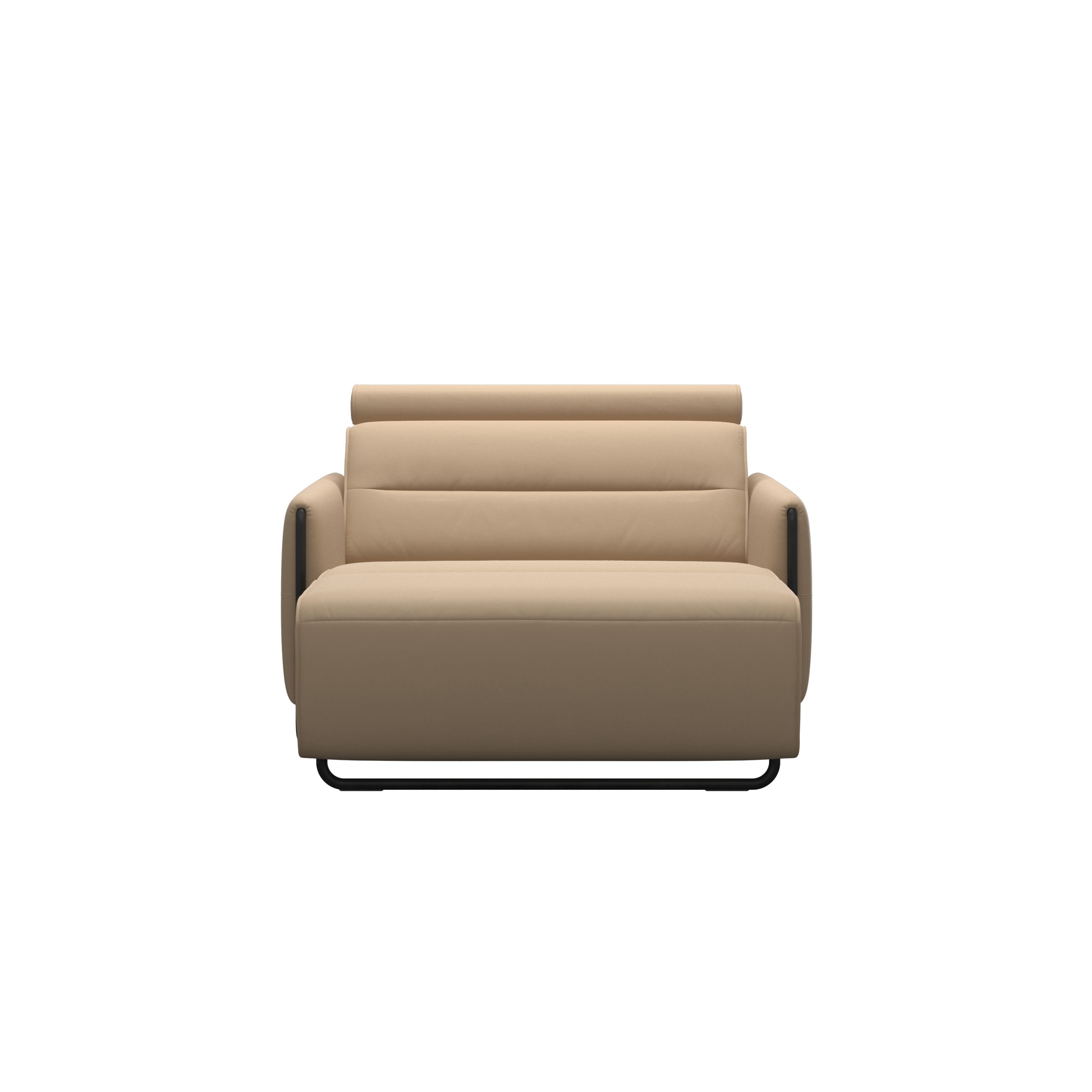Stressless® Emily Steel Long Seat (L) with arms | Emily-Steel